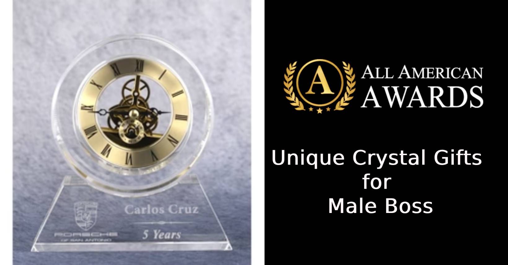 Unique Crystal Gifts for Male Boss | Awards Guy